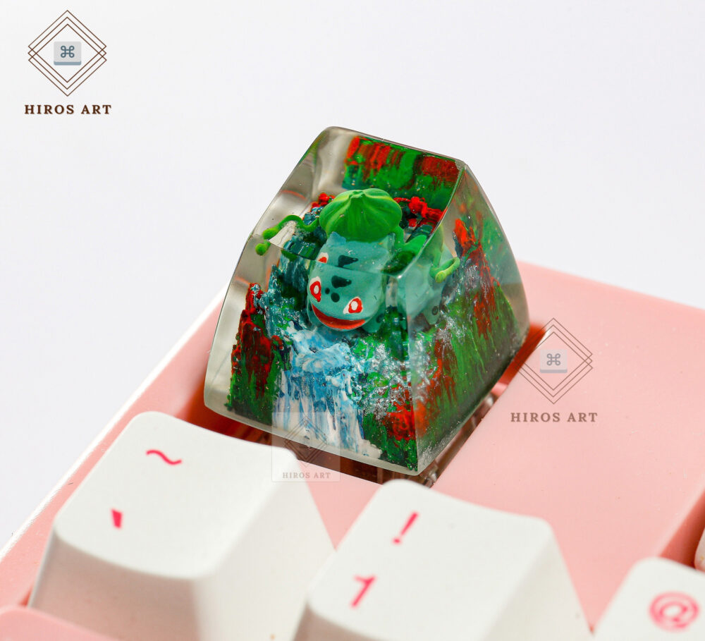 Bulbasaur artisan keycap - Hirosart - Keycaps studio