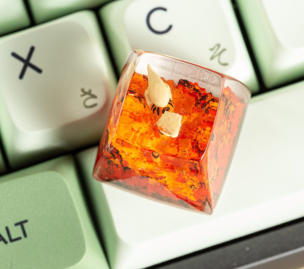 Arcanine Pokemon keycap - Hirosart - Keycaps studio
