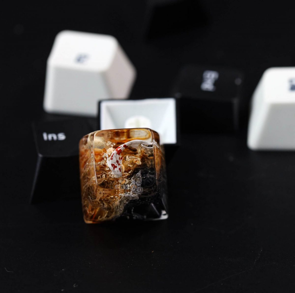 Custom Fantasy Koi artisan keycap - Hirosart - Keycaps studio