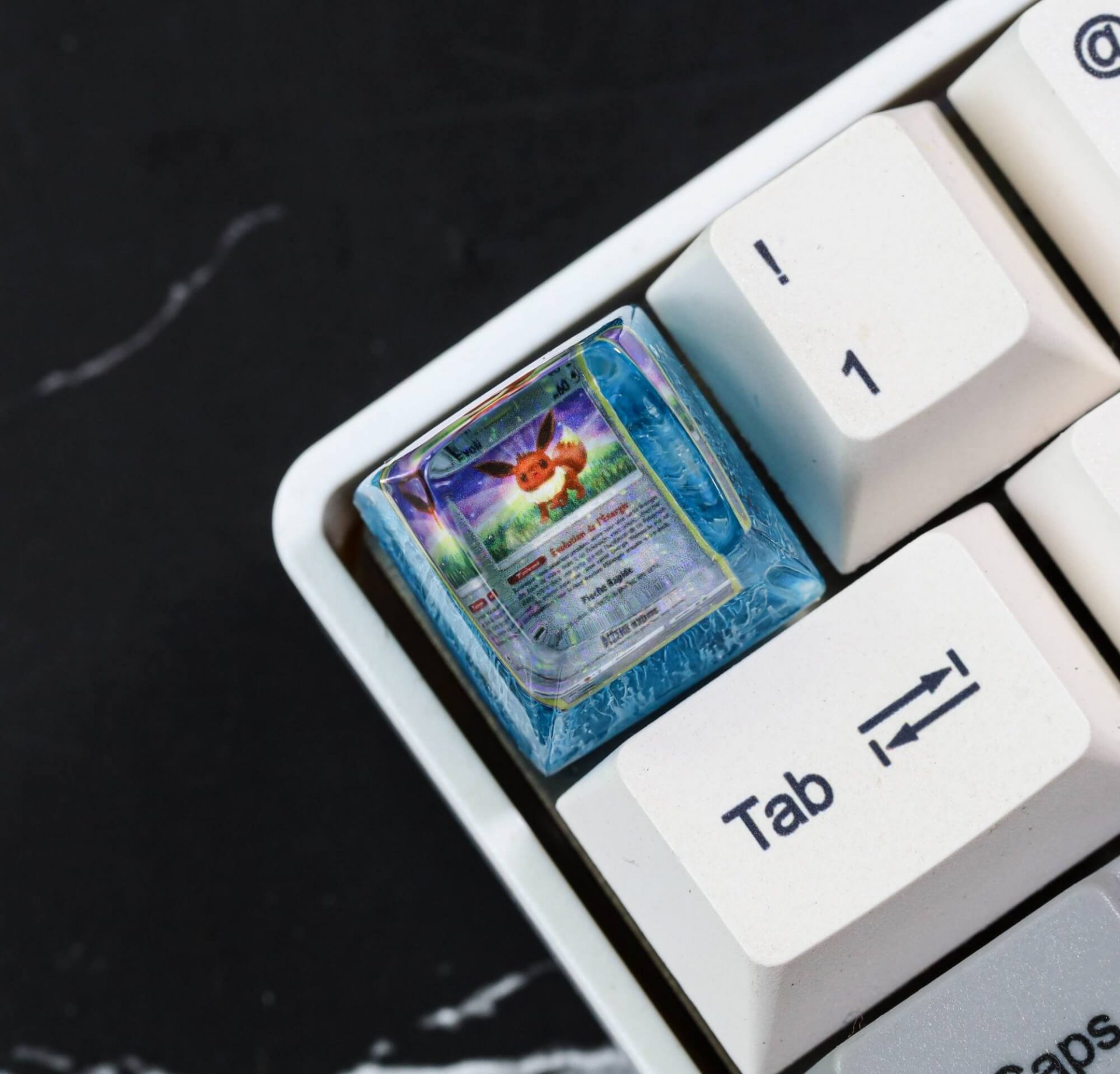 Custom Pokemon Card Artisan Keycap - Hirosart - Keycaps studio