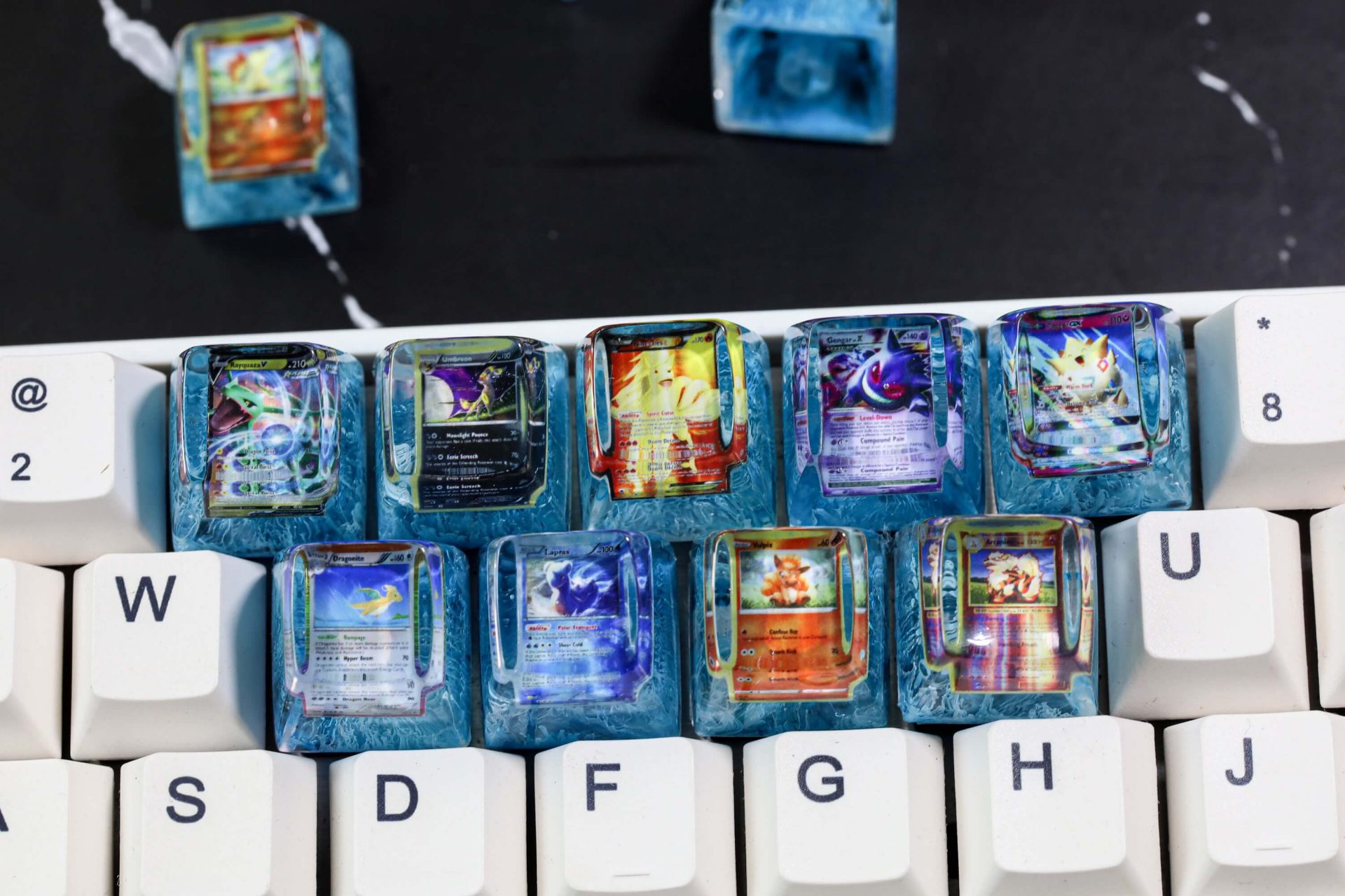 Custom Pokemon Card Artisan Keycap - Hirosart - Keycaps studio