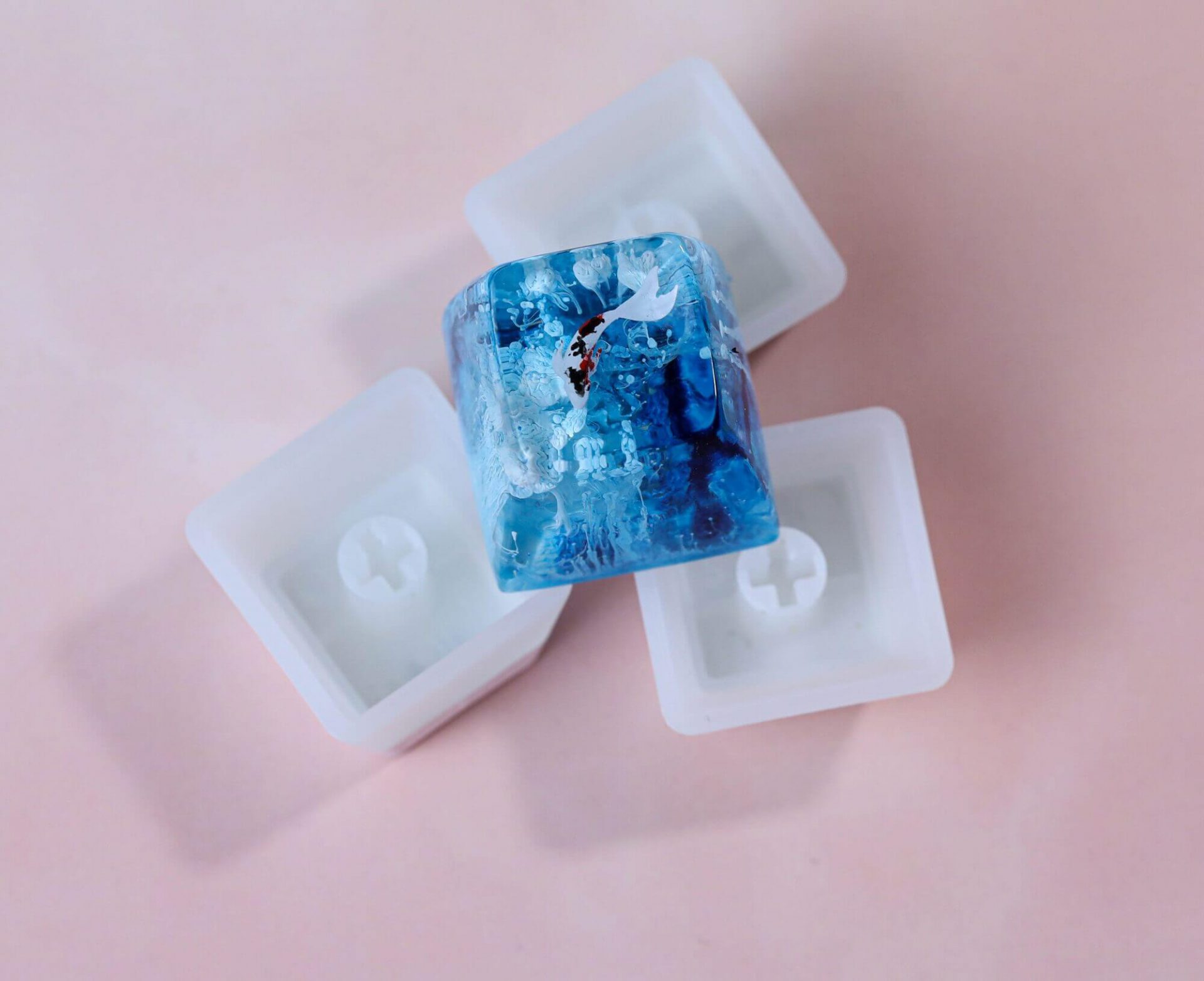 Custom Fantasy Koi artisan keycap - Hirosart - Keycaps studio