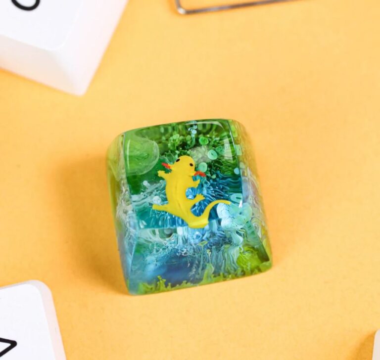 Axolotl artisan keycap - Hirosart - Keycaps studio